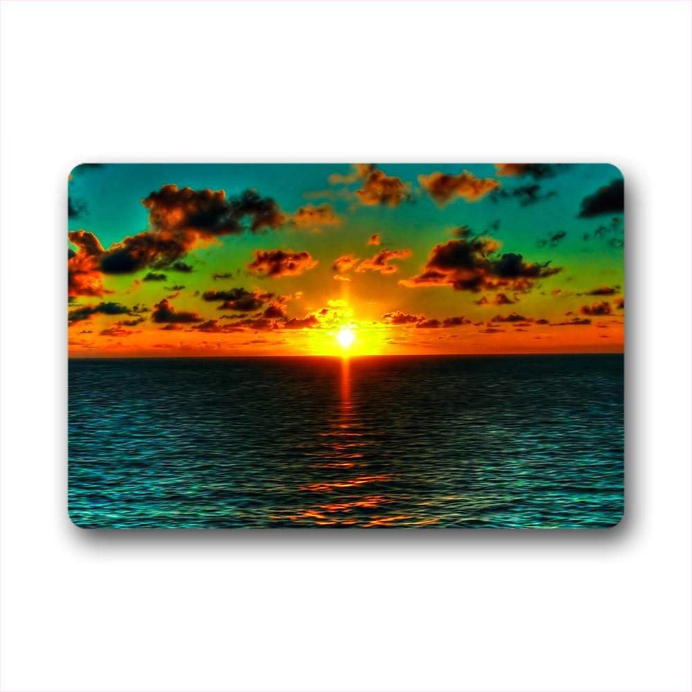 CADecor Sunset Doormat Indoor Outdoor Floor Rug 30x18 inches - Walmart.com