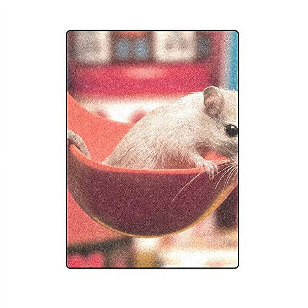 CADecor The Hamster on The Spoon Fleece Throw Blanket 58x80 inches ...