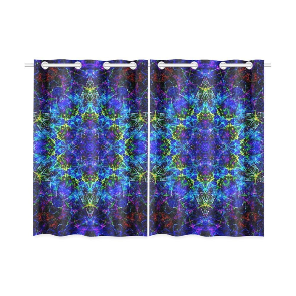 CADecor Trippy Psychedelic Window Curtain Window Treatments Kitchen ...