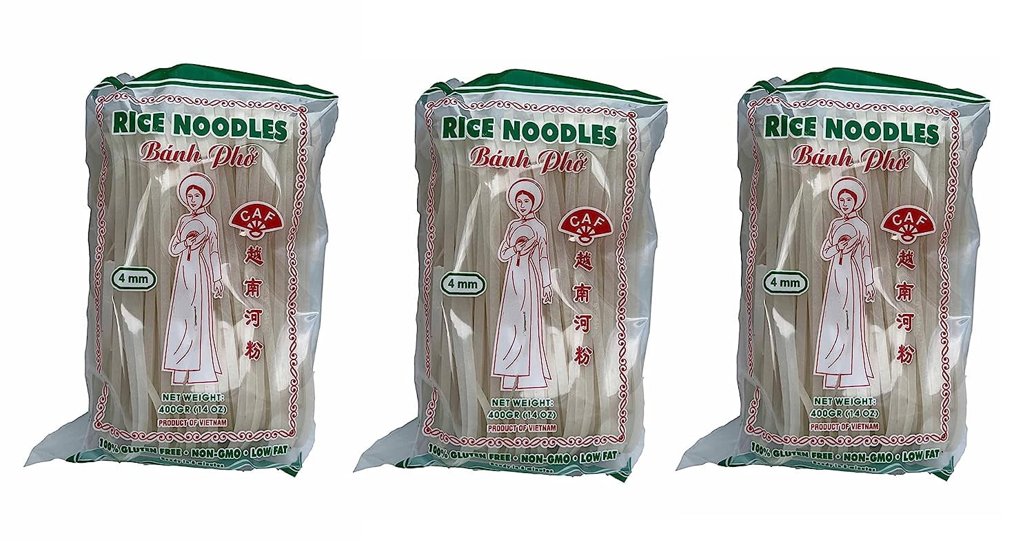 CAF Premium Rice Noodles, Gluten Free, Medium 4mm, Pack of 3 - Walmart.com