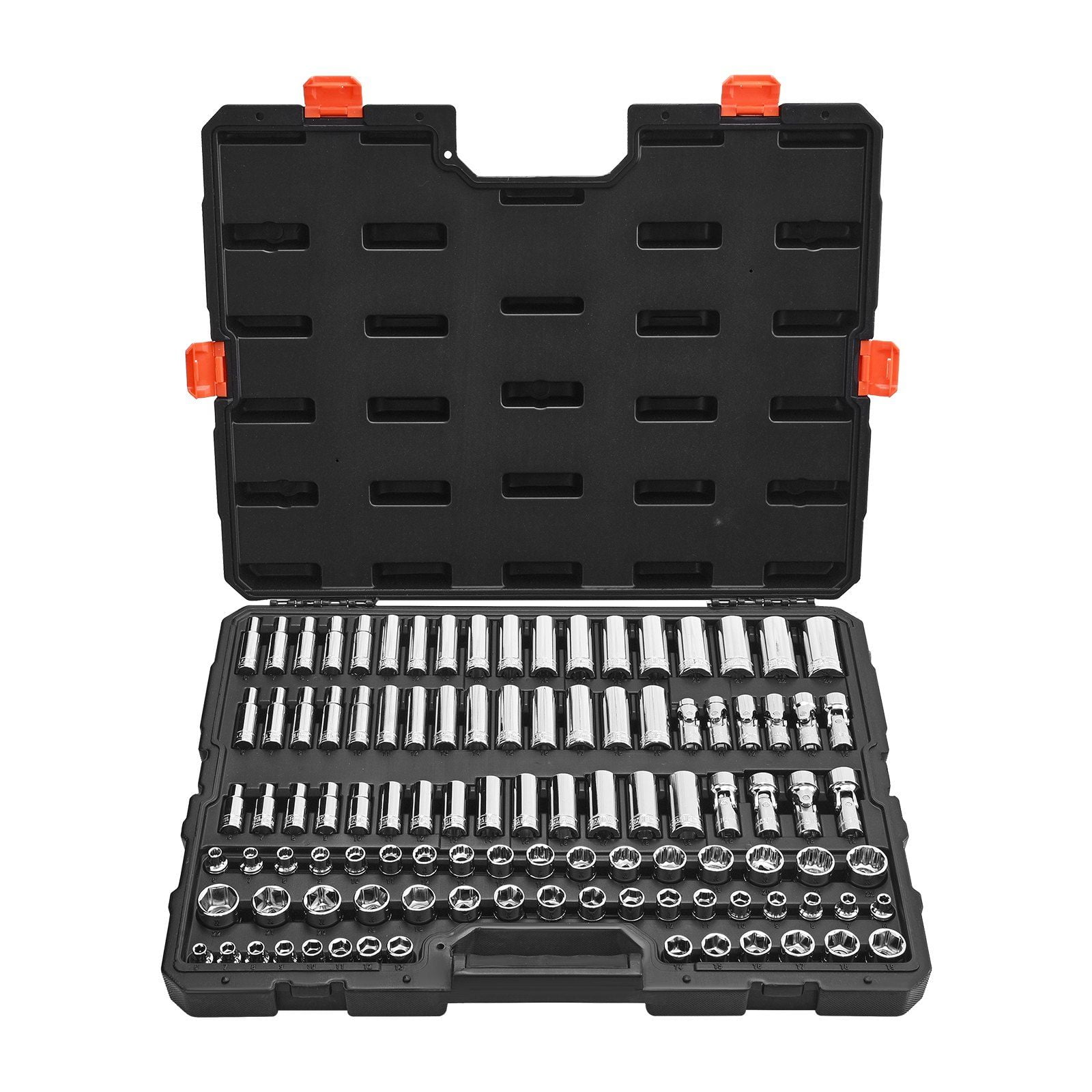 CAFORKP 104-Piece 3/8" Drive Socket Set, Metric 6-24mm, with Deep ...