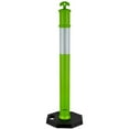 CAFORKP 3-Pack 48" Heavy-Duty Traffic Delineator Posts with Weighted ...