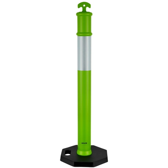 CAFORKP 3-Pack 48" Heavy-Duty Traffic Delineator Posts with Weighted ...