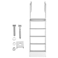 CAFORKP 5 Step Auto Float Retractable Aluminum Dock Ladder, Adjustable ...