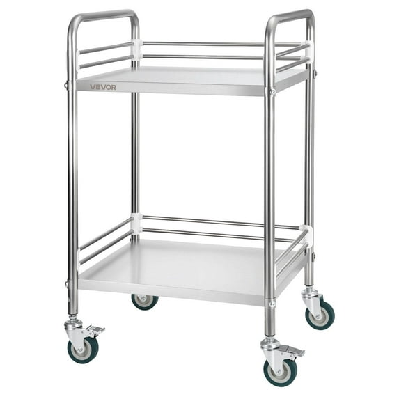 CAFORKP Heavy Duty Rolling Utility Cart with 4 Lockable Wheels for ...