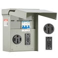 CAFORKP Pre-Wired IP54 Outdoor Temporary Power Box with 20A&50A GFCI ...