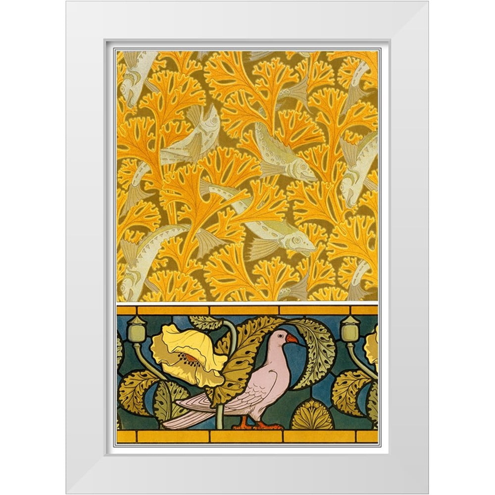 CAG 11x14 White Modern Wood Framed Museum Art Print Titled - Decoration ...