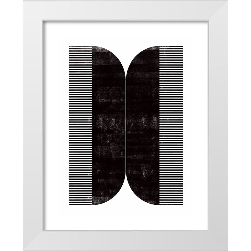 CAG 15x18 White Modern Wood Framed Museum Art Print Titled - Comb - II ...