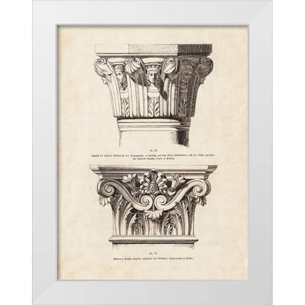 CAG 25x32 White Modern Wood Framed Museum Art Print Titled ...