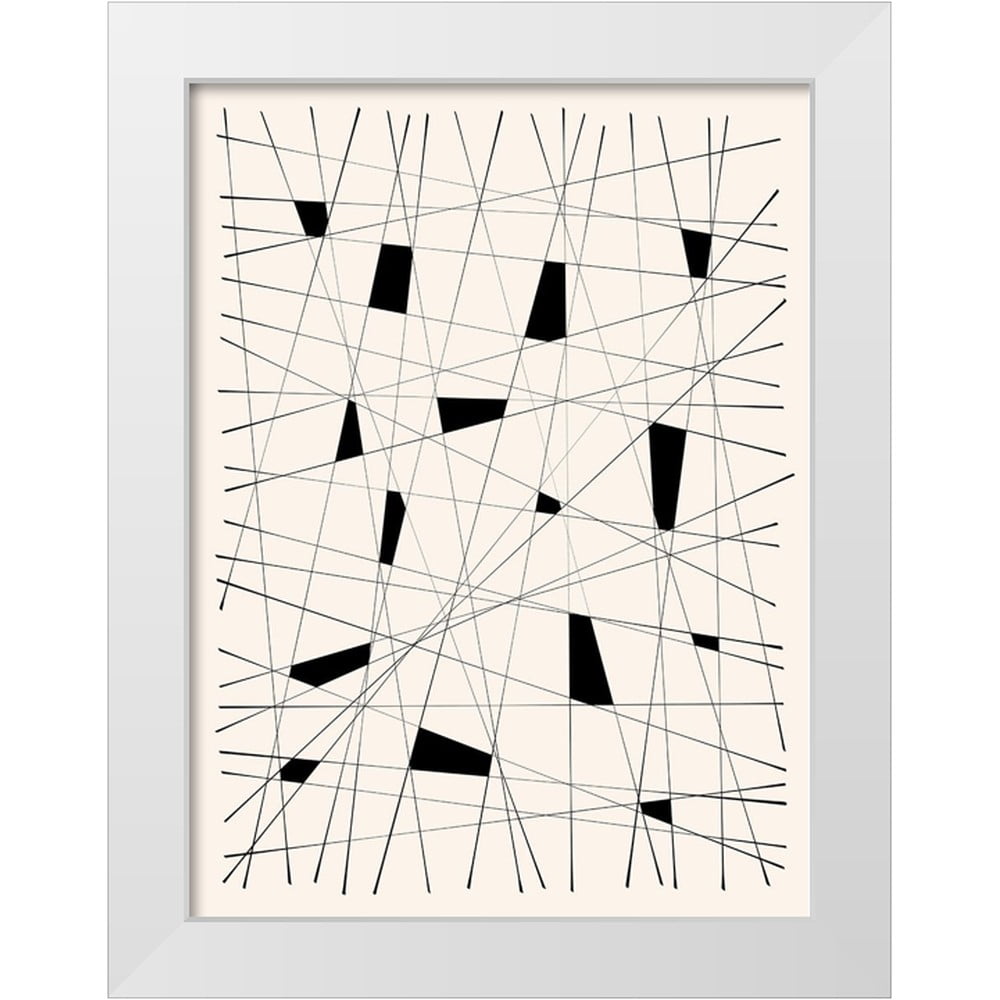 CAG 25x32 White Modern Wood Framed Museum Art Print Titled - Sticks And ...