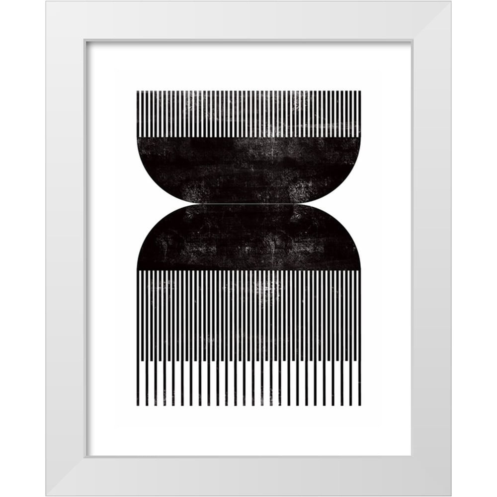 CAG 26x32 White Modern Wood Framed Museum Art Print Titled - Comb - I ...