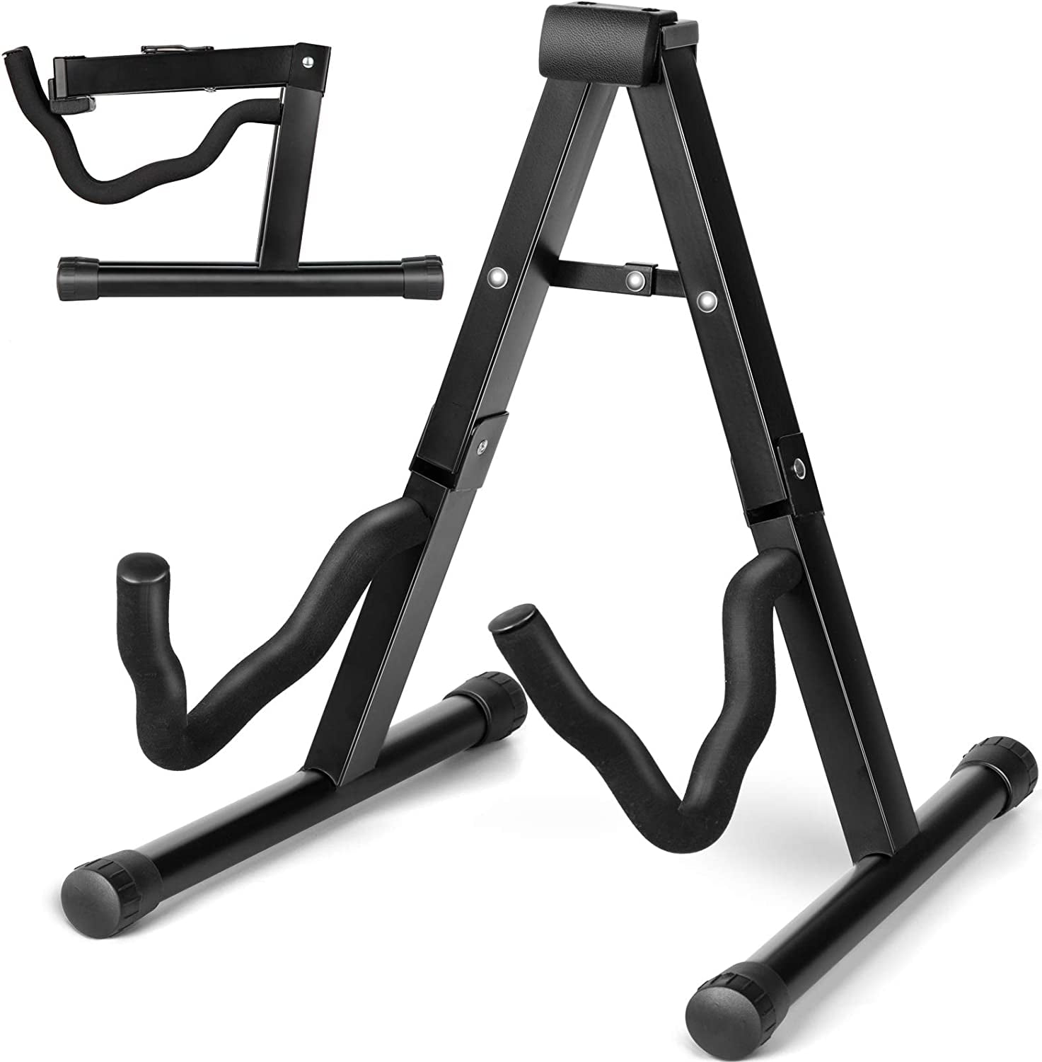 CAHAYA Guitar Stand Universal Folding A-Frame Floor Metal for Acoustic ...