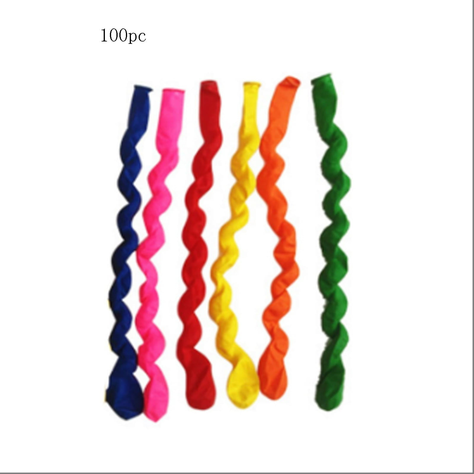 CAHQHLI 100PCS Long Spiral Skinny Balloons Rainbow Twisting Animal ...