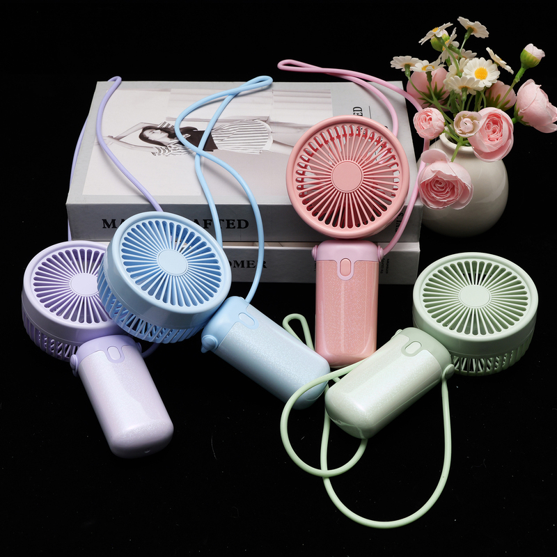 CAI Jianling Sparkling Mini Fans with Wearable Lanyard | Can Stand for ...