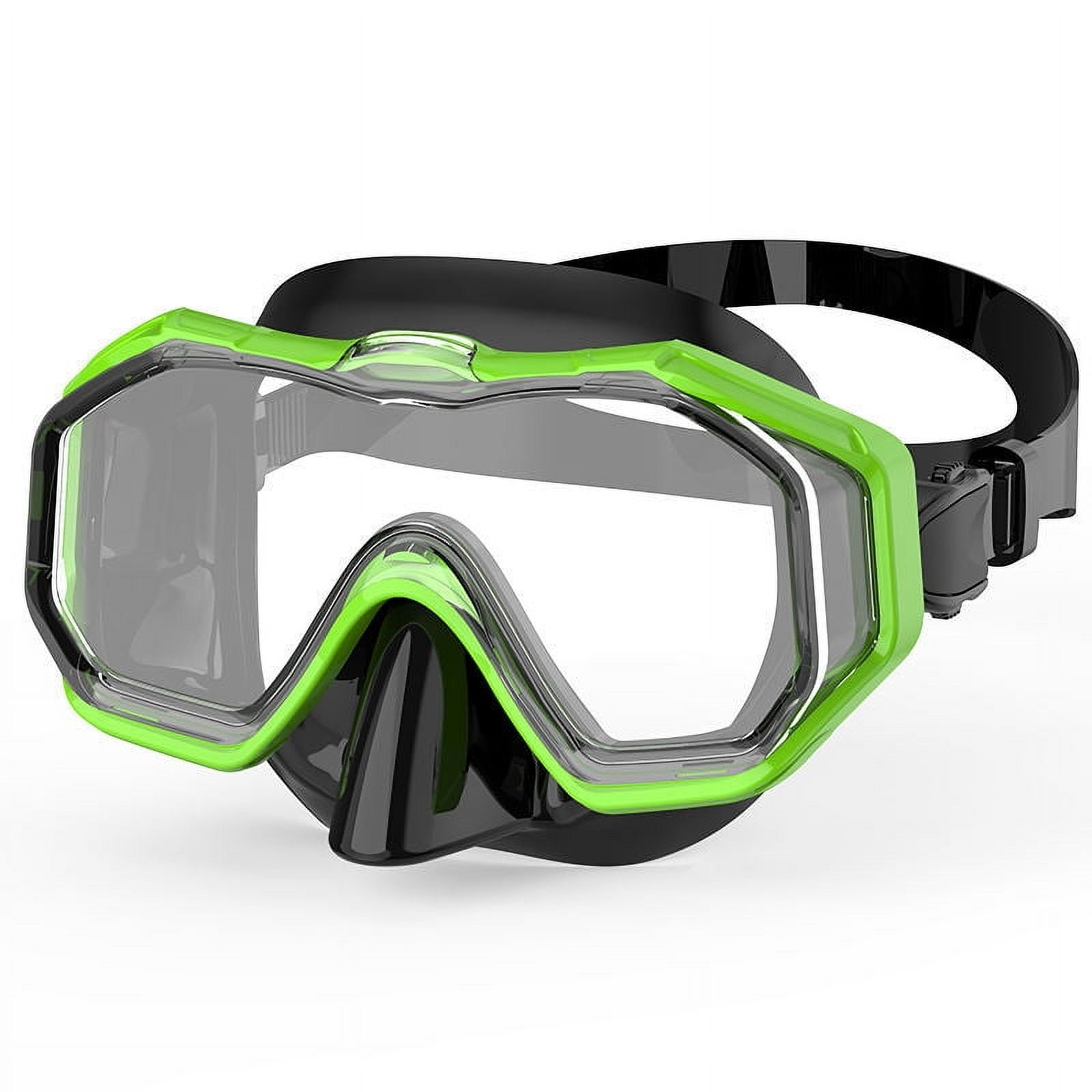 CAI JianlingScuba Diving Mask Panoramic 3 Window Snorkel Mask with Nose ...