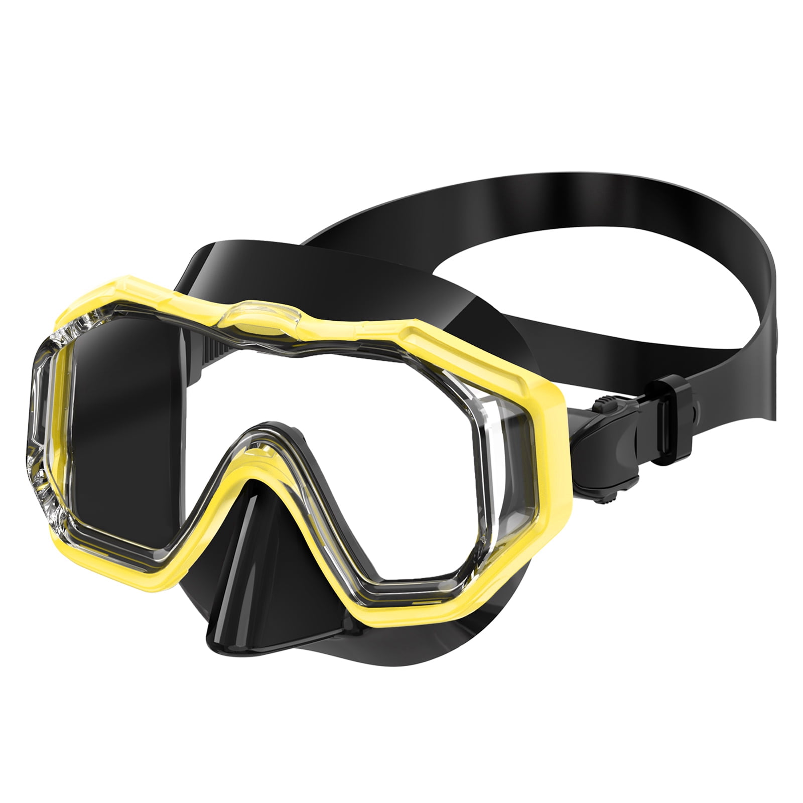 CAI JianlingScuba Diving Mask Panoramic 3 Window Snorkel Mask with Nose ...