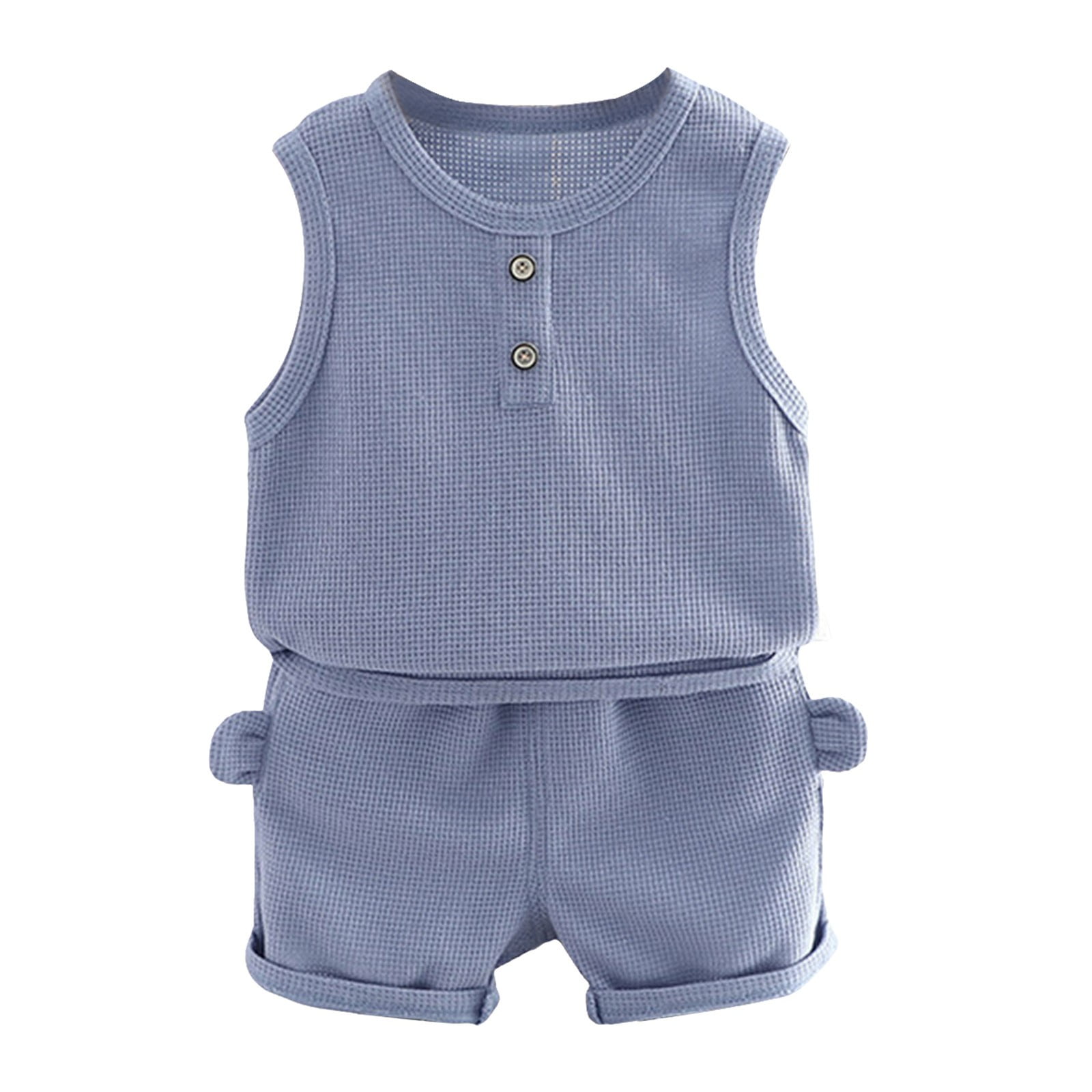 CAICJ98 2Pcs Baby Boy Summer Clothes Infant Toddler Beach Outfits Sleeveless Tank Tops Shorts ...