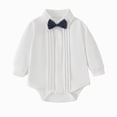 CAICJ98 Baby Boys Gentleman Romper One-Piece Outfit Cotton Tuxedo Style ...
