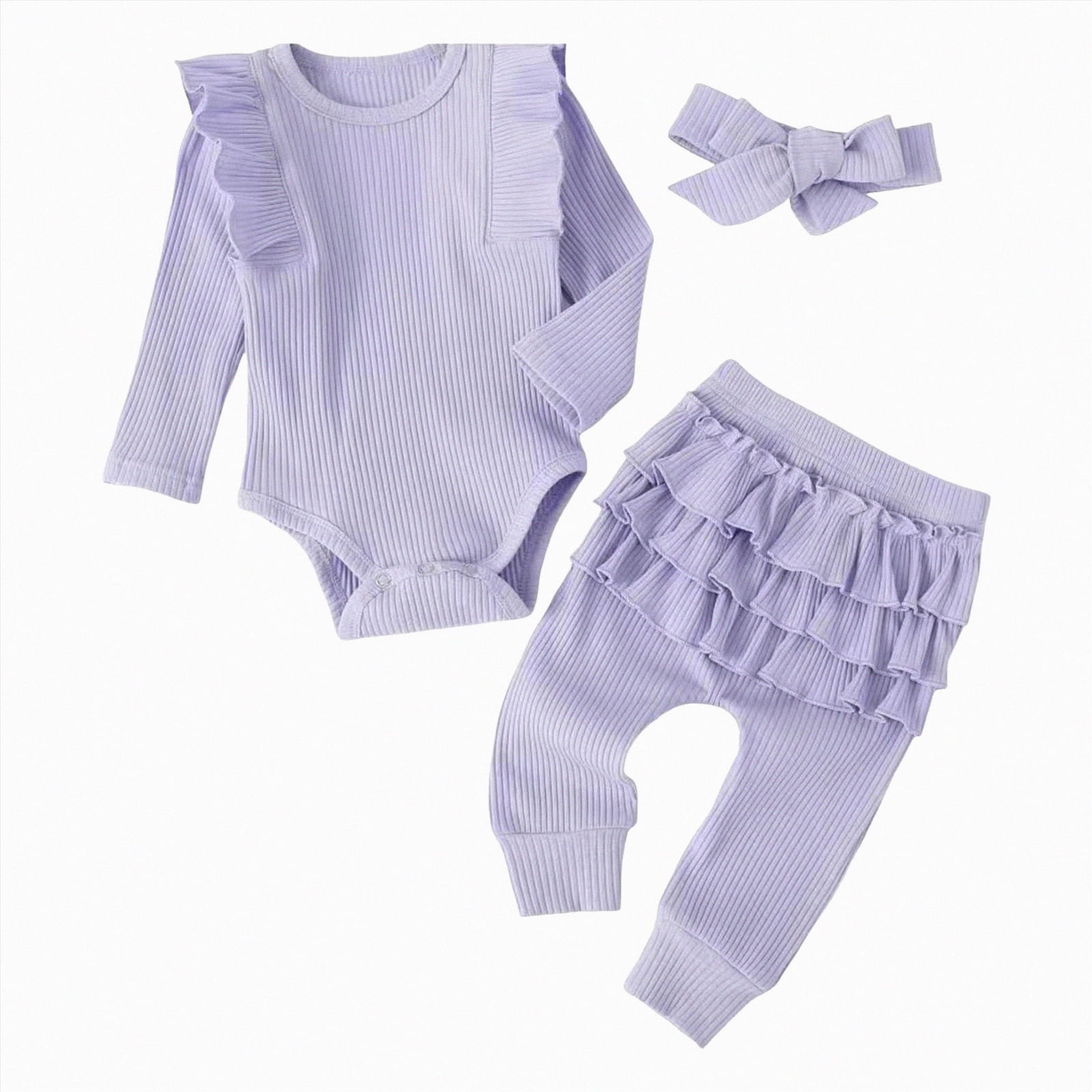 CAICJ98 Baby Girl Clothes Newborn Romper Long Sleeve Infant Outfits ...