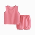 CAICJ98 Baby Kids 2 Piece Summer Outfit Lounge Suit Casual Sleeveless ...