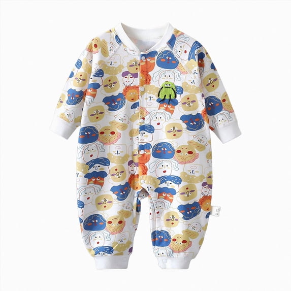 CAICJ98 Baby Romper Long Sleeve Newborn Infant Toddler Boy Girl ...