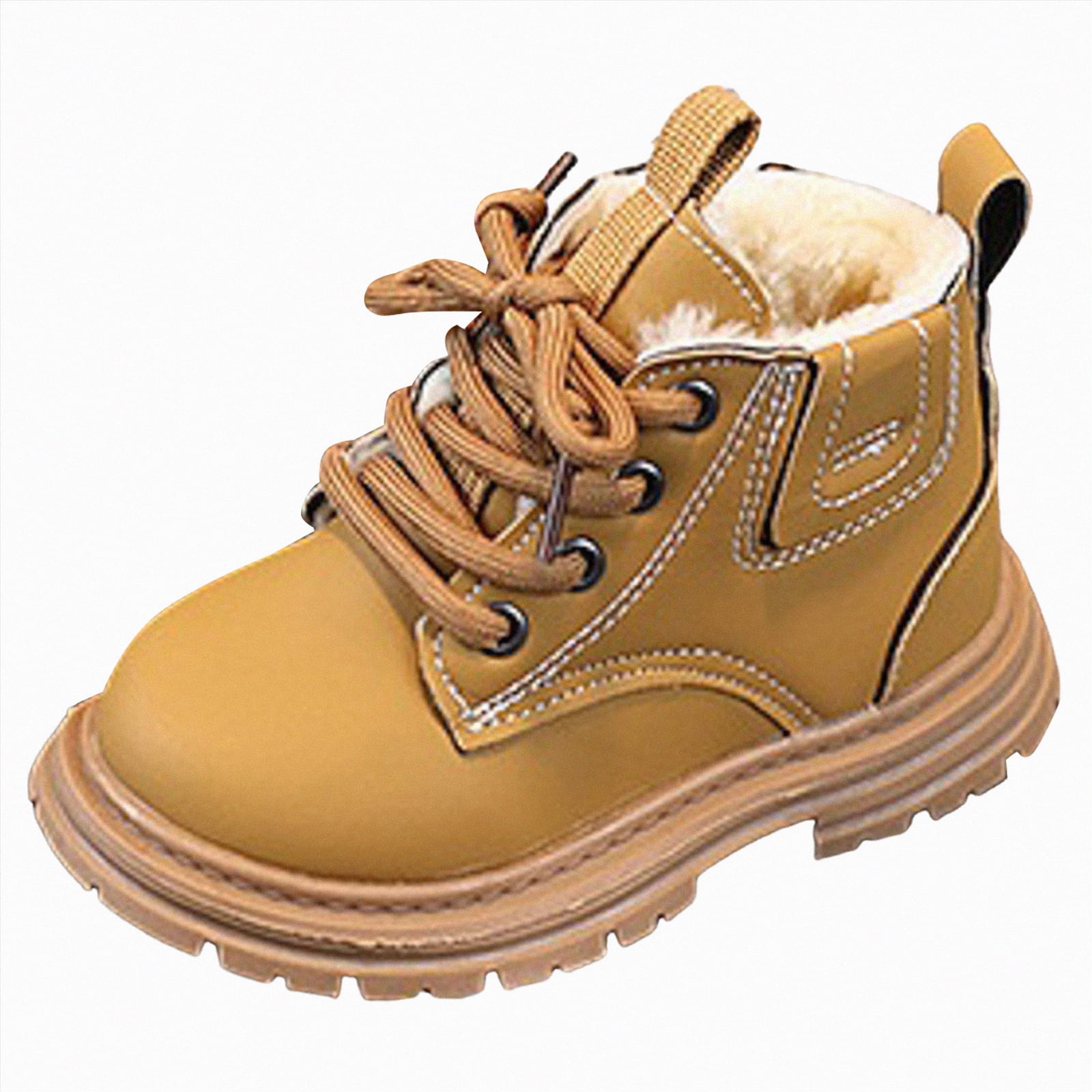 CAICJ98 Boots Boys Girls Outdoor Lace Up Work Boots Casual Combat Boots ...