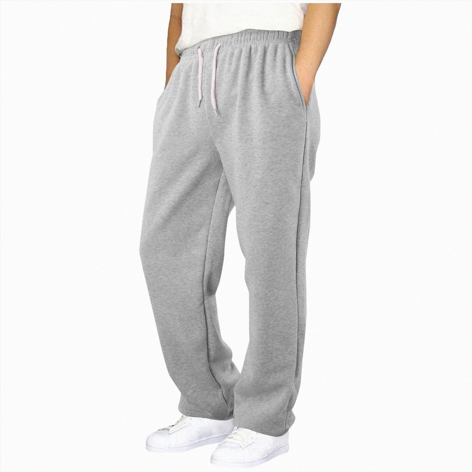 CAICJ98 Boys Baggy Sweatpants Straight Leg Open Bottom Sweatpants with ...