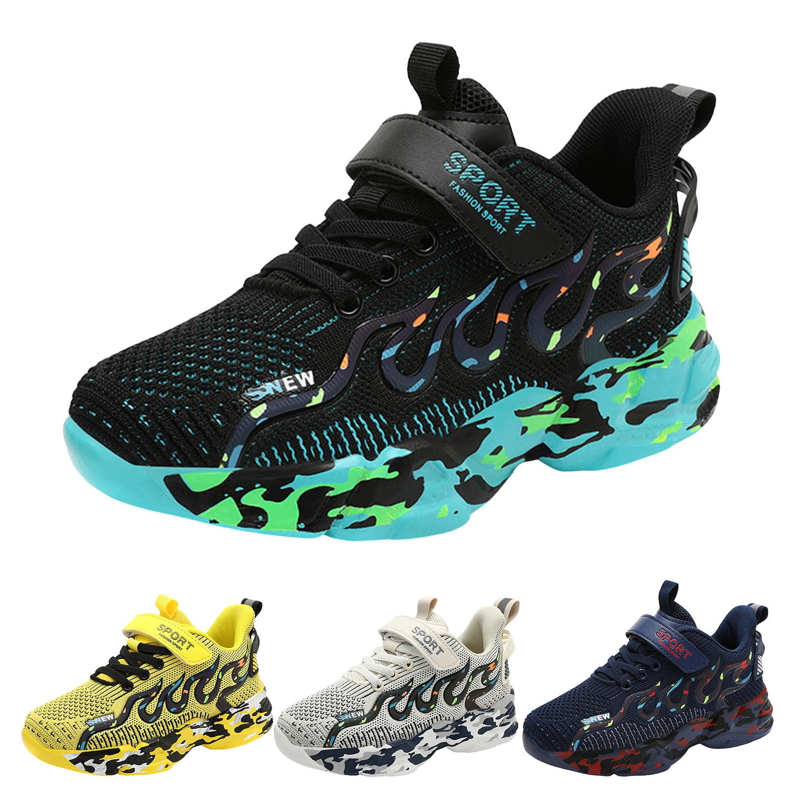CAICJ98 Boys' Girls' Athletic Shoes Breathable Lightweight Outdoor ...