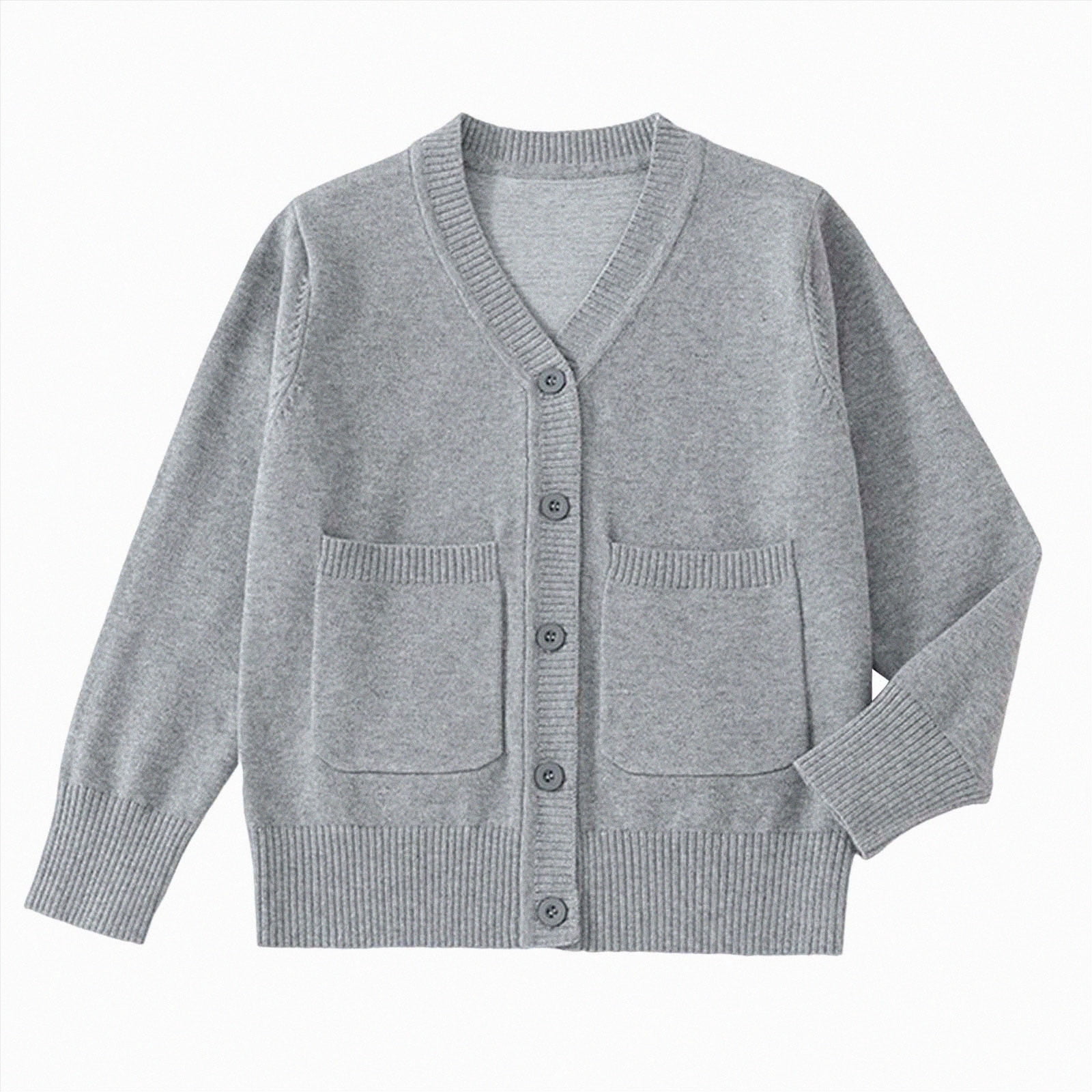 CAICJ98 Boys Girls Cardigan Sweater Button Up V Neck Knit Fall ...