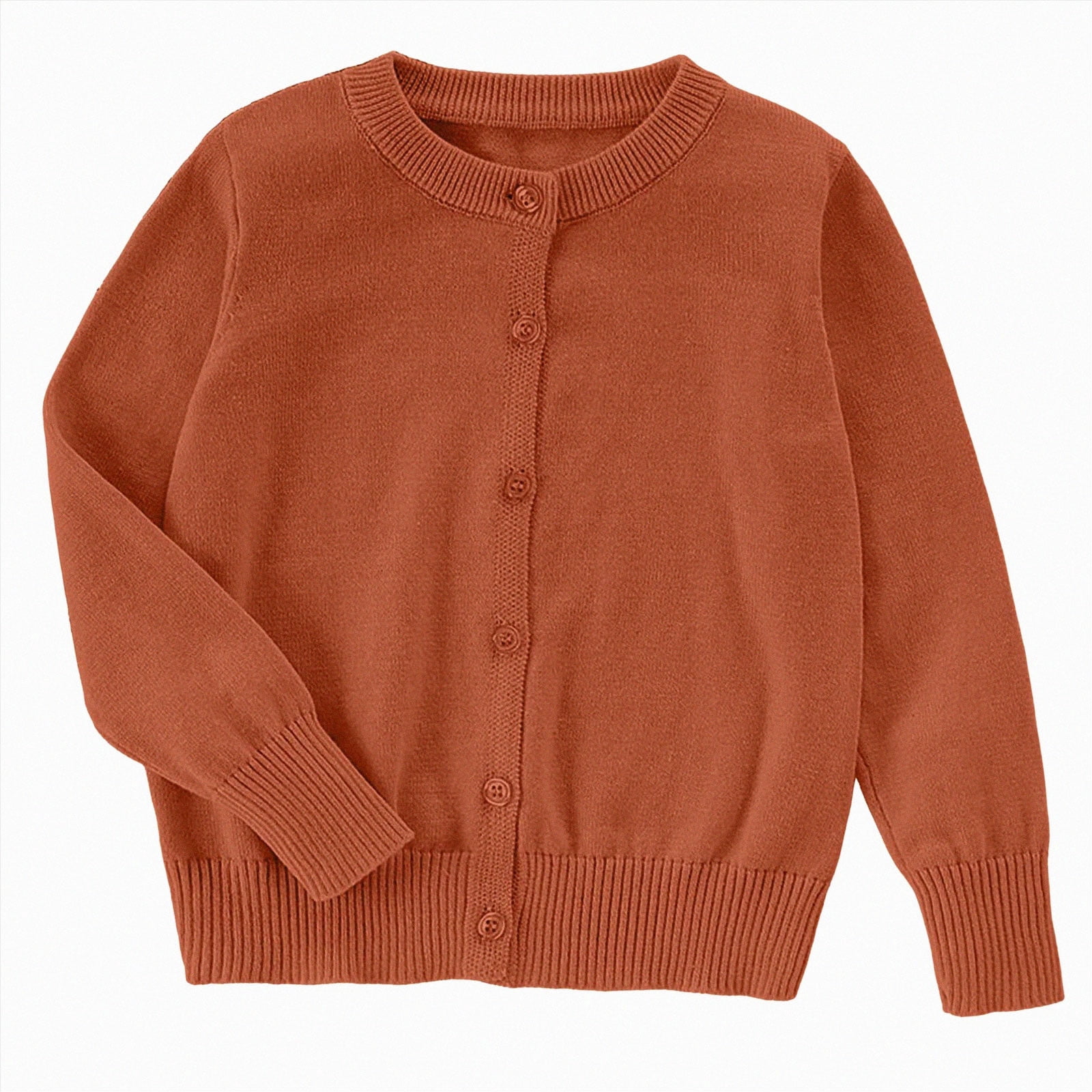 CAICJ98 Boys Girls Cardigan Sweater Cotton School Uniforms Solid Kids ...