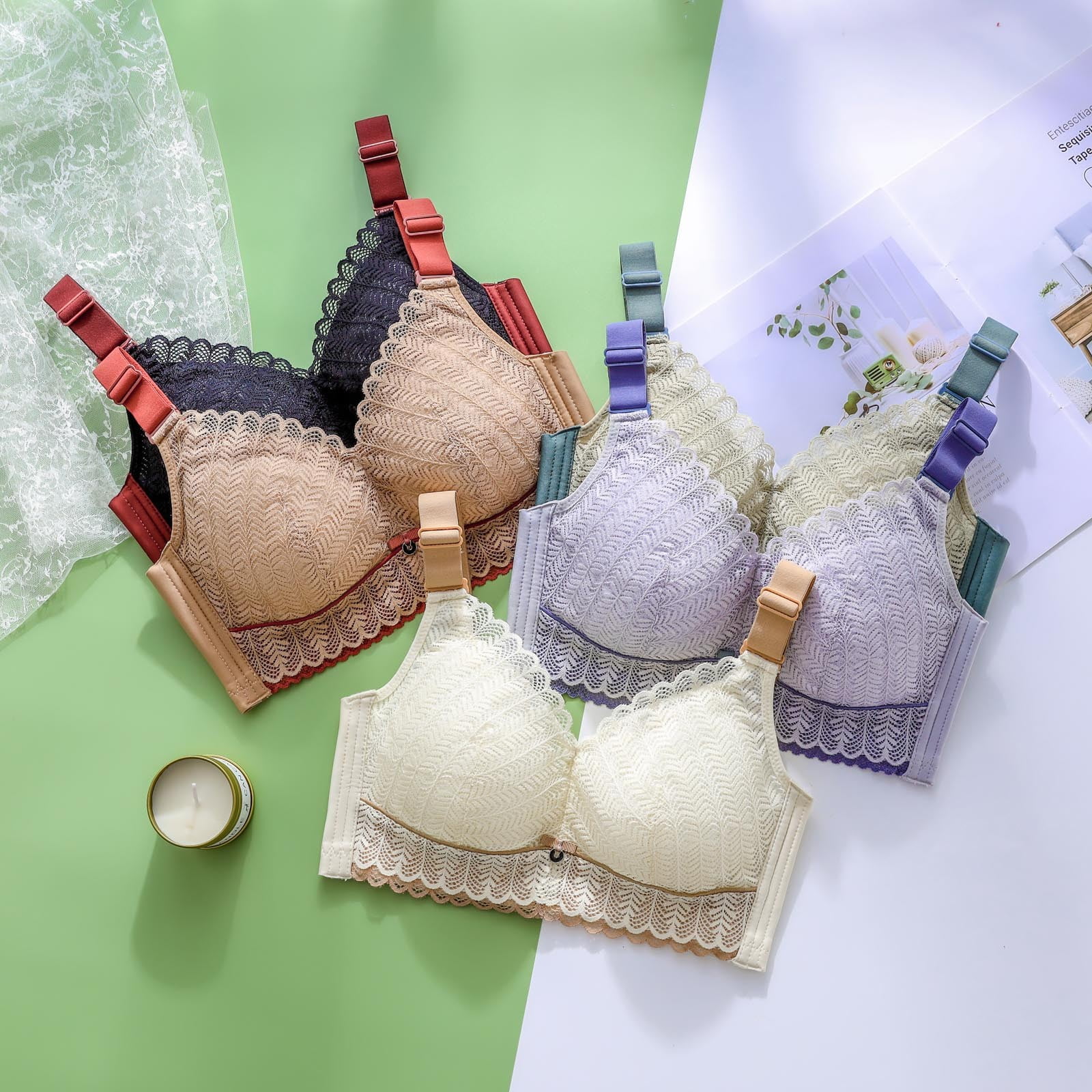 CAICJ98 Bras For Women Underwire Bra Push Up T Shirt Bra Modern Demi ...
