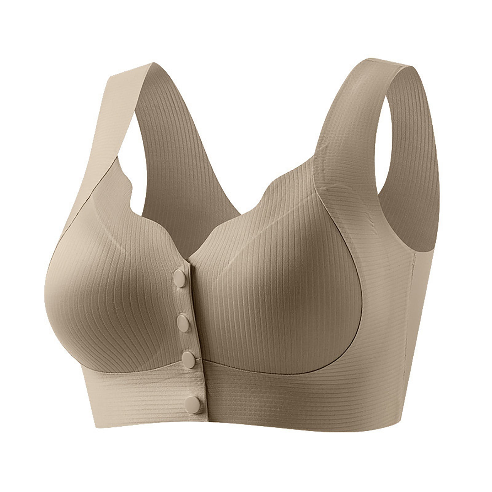 CAICJ98 Bras for Older Women Breathable Front Close Button Bras, Full ...