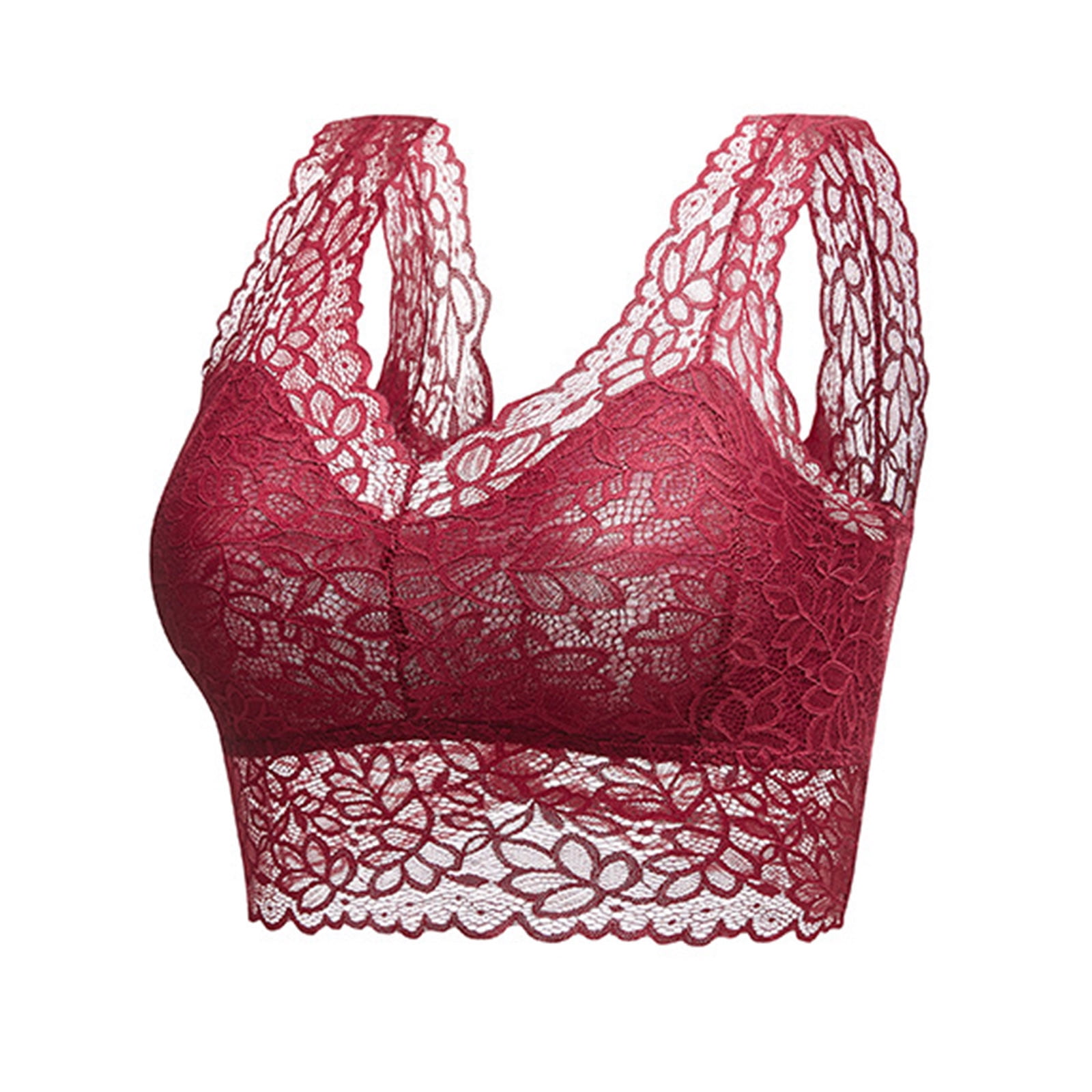CAICJ98 Bras for Women Women's Seamed Soft Cup Wirefree Cotton Bra with ...
