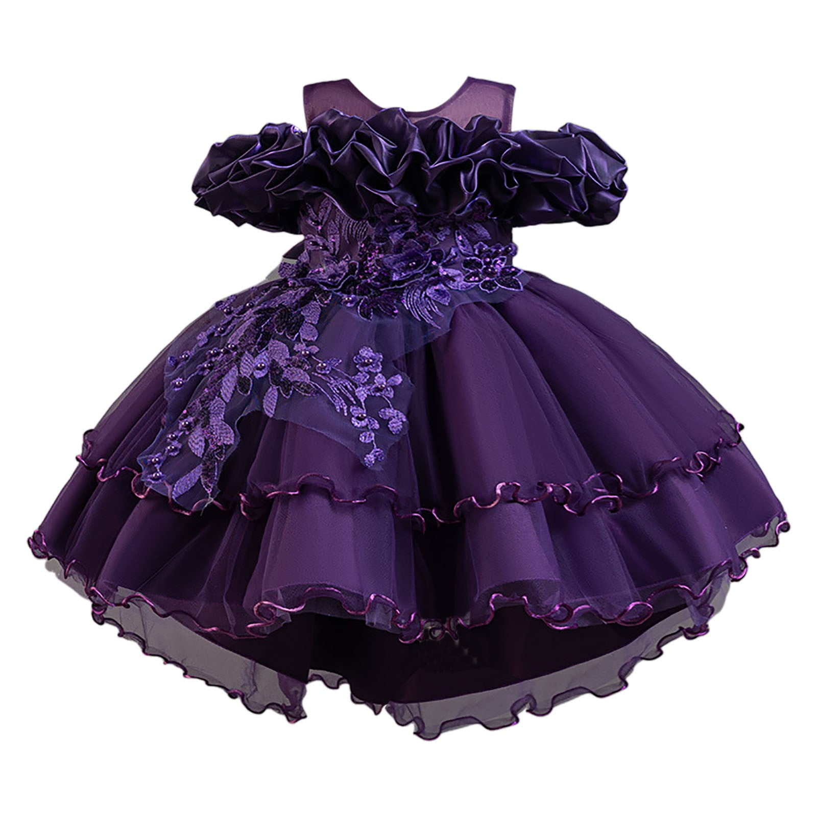 CAICJ98 Flower Girls Lace Bridesmaid Dress Kids Princess Dresses for ...