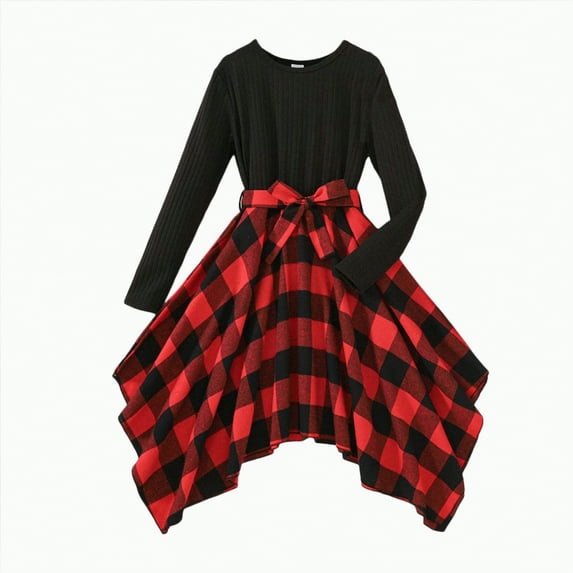 CAICJ98 Girls Dress Girl Fall Outfit Teen Girl Casual Plaid Dresses ...