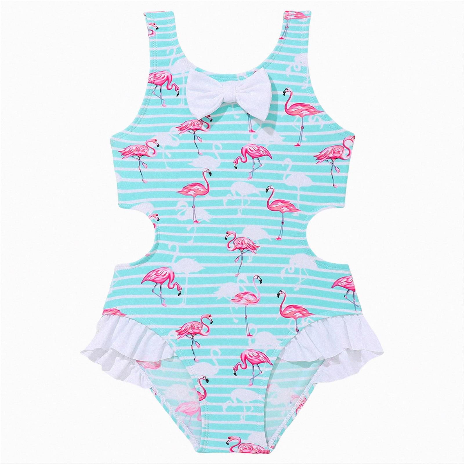 CAICJ98 Girls One Piece Swimsuit Cut Out Bathing Suits for Girls Summer ...