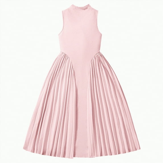 CAICJ98 Girls Princess Dress Sleeveless High Waist Casual A Lined ...