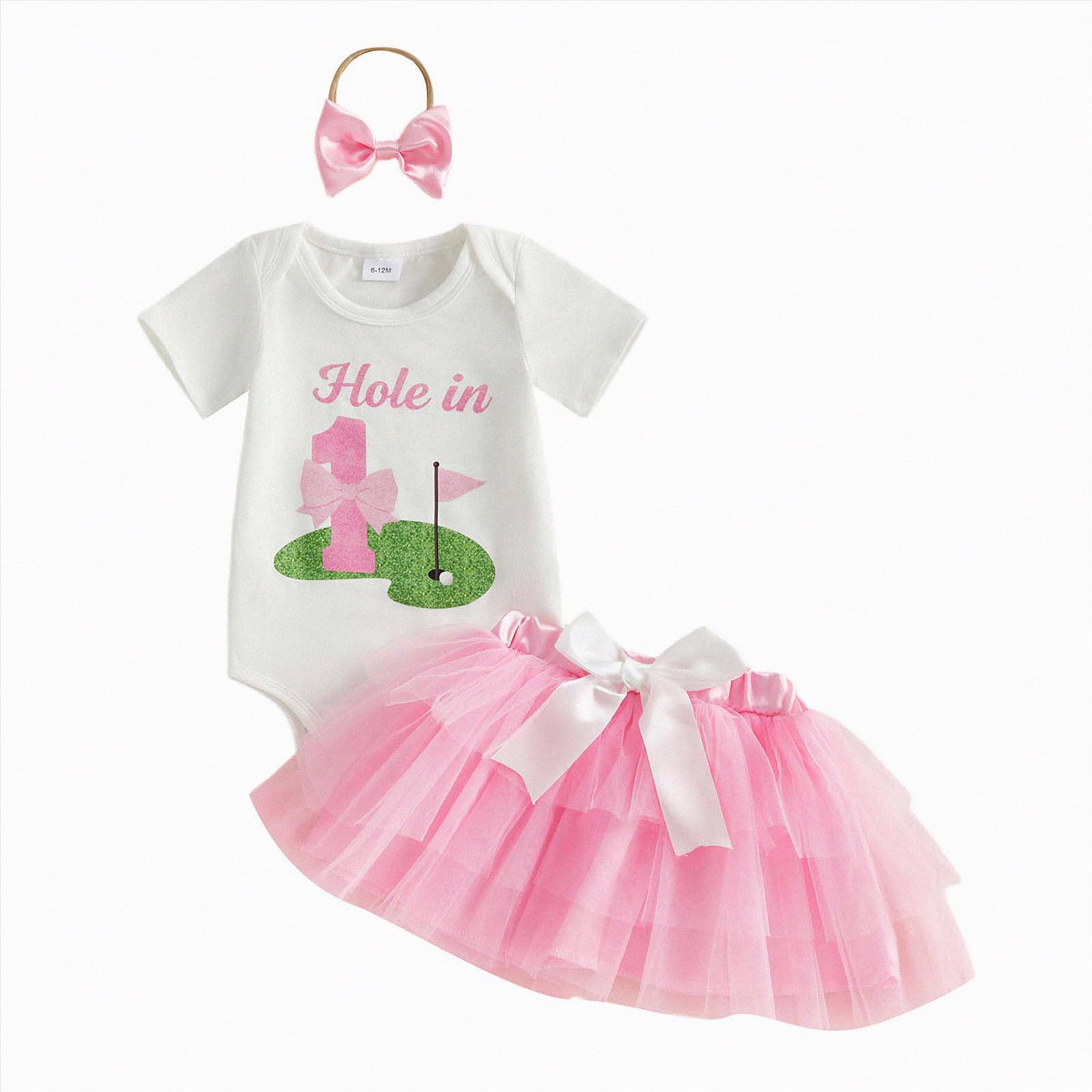 CAICJ98 Infant Baby Girl First Birthday Outfit Hole in 1 Golf Short ...