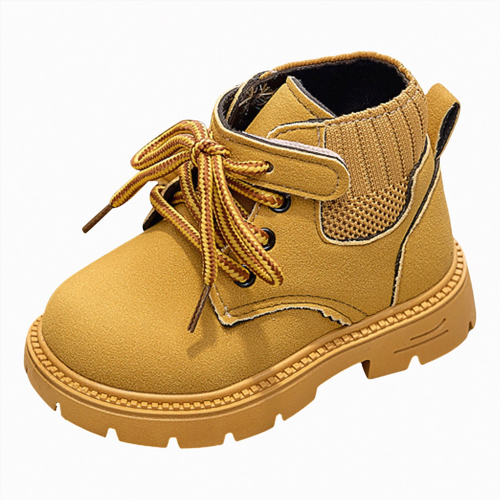 CAICJ98 Kids Ankle Boots Boys Girls Lace-Up Comfort Work Boots Outdoor ...