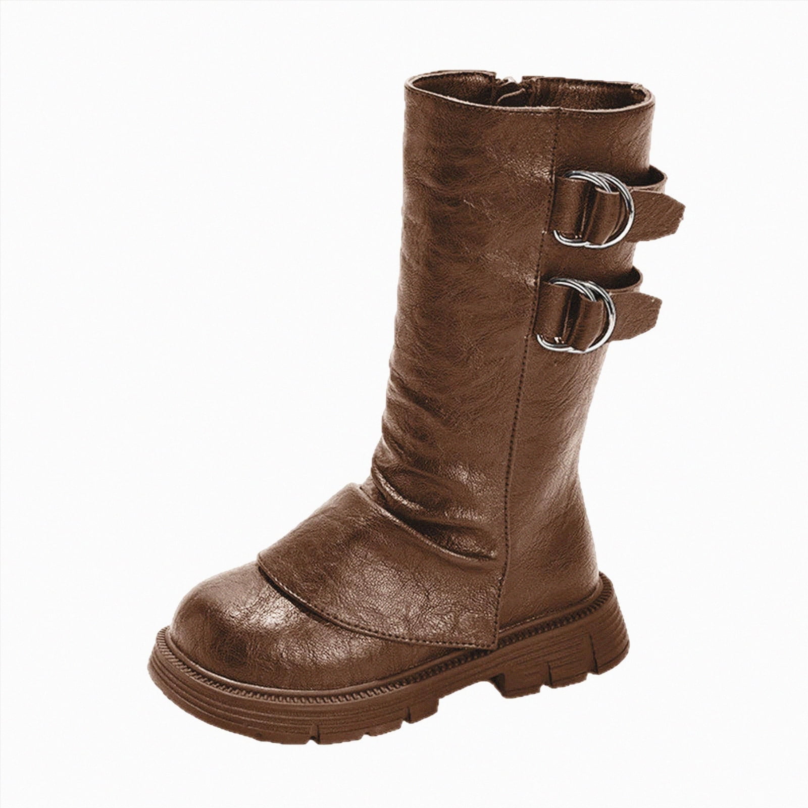 CAICJ98 Kids Knee High Riding Boots Kids Fashion Low Heel Winter Boots ...