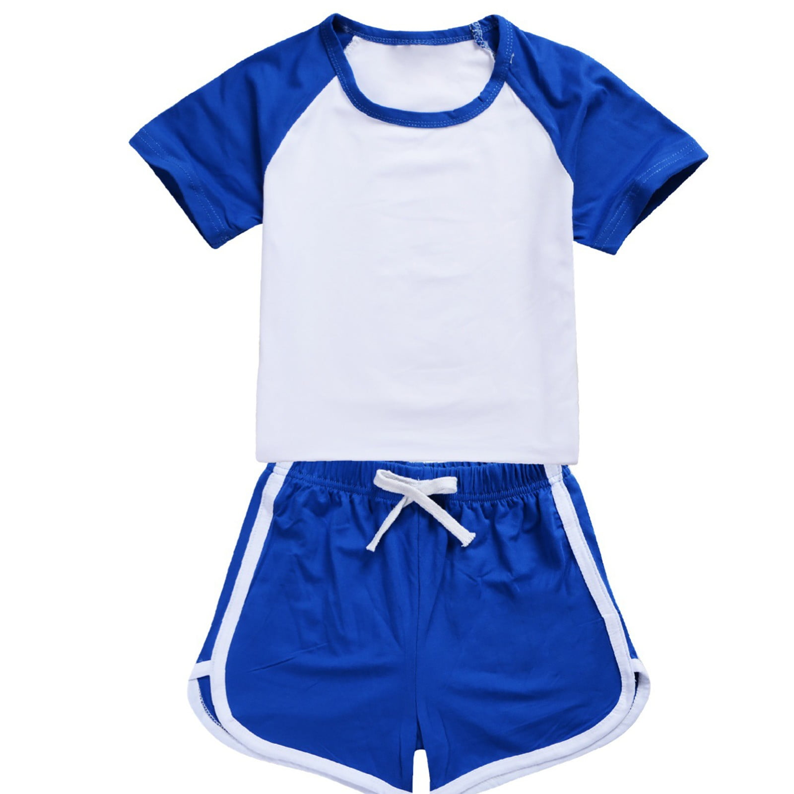 CAICJ98 Kids Summer Clothes Girls Sport T-Shirt and Shorts Set Plaid ...