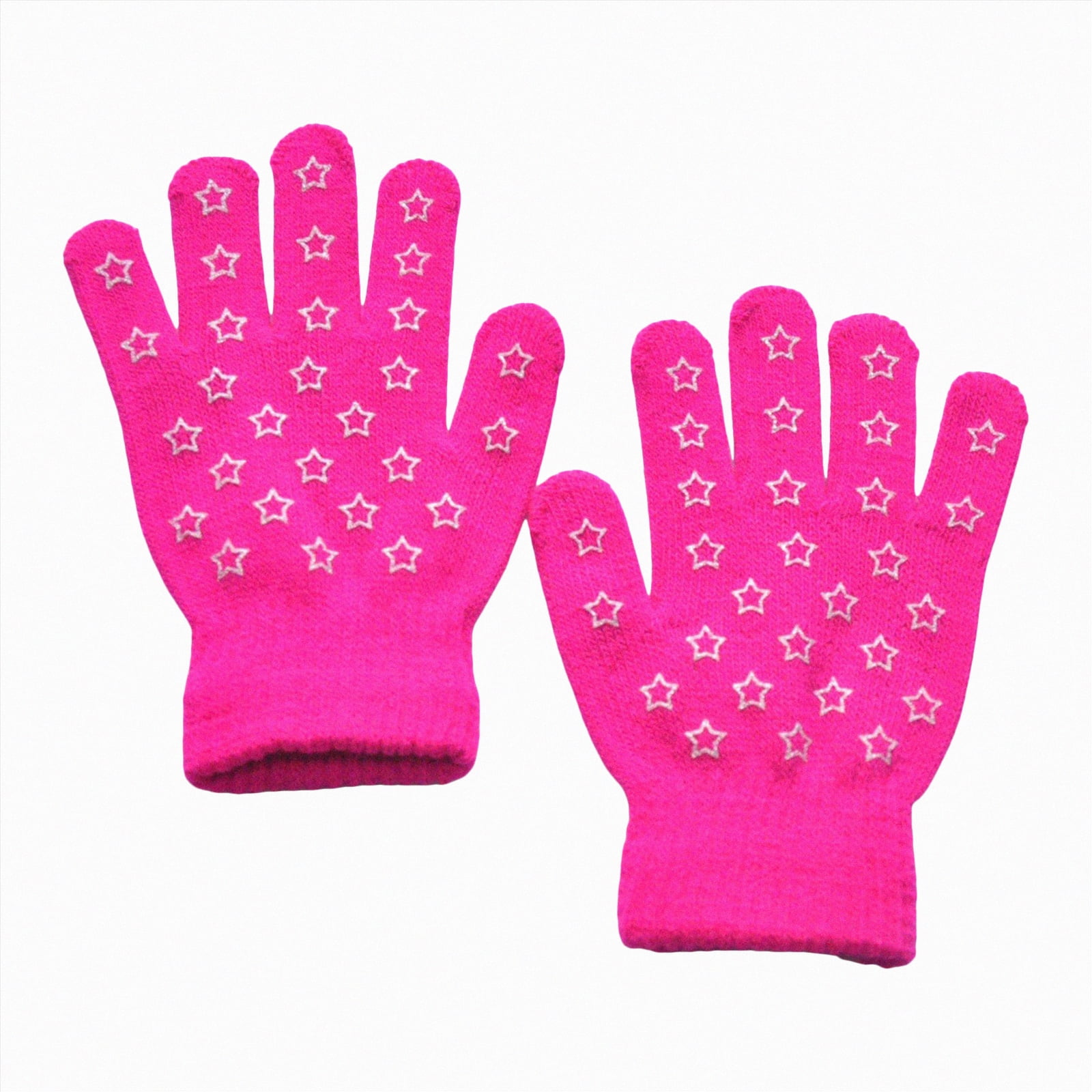 CAICJ98 Kids Winter Gloves Knit Warm Stretch Gripper Children Magic ...
