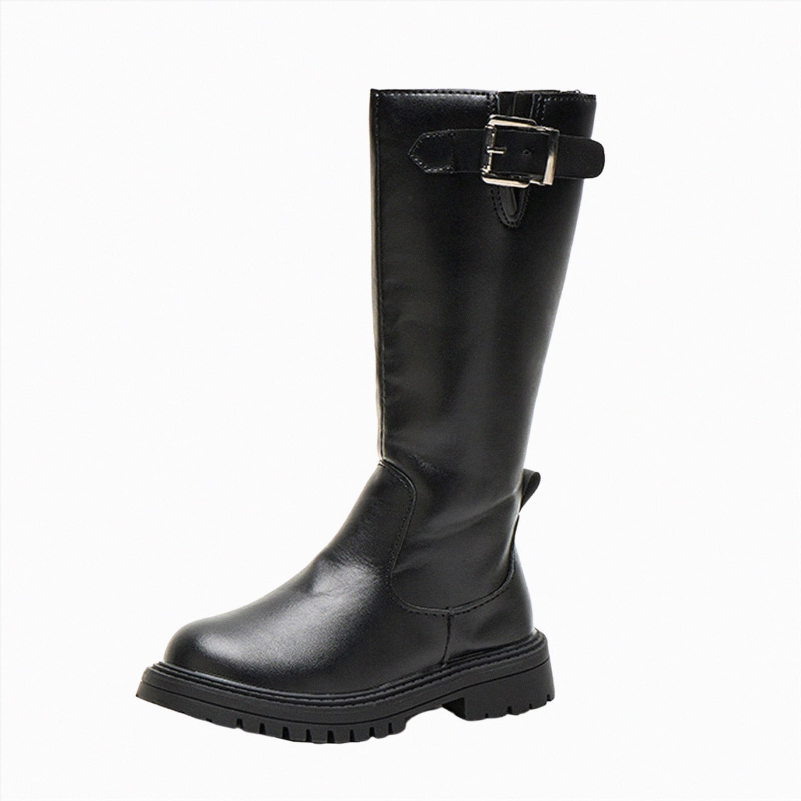 CAICJ98 Knee High Riding Boots for Girls Kids Fashion Low Heel Winter ...