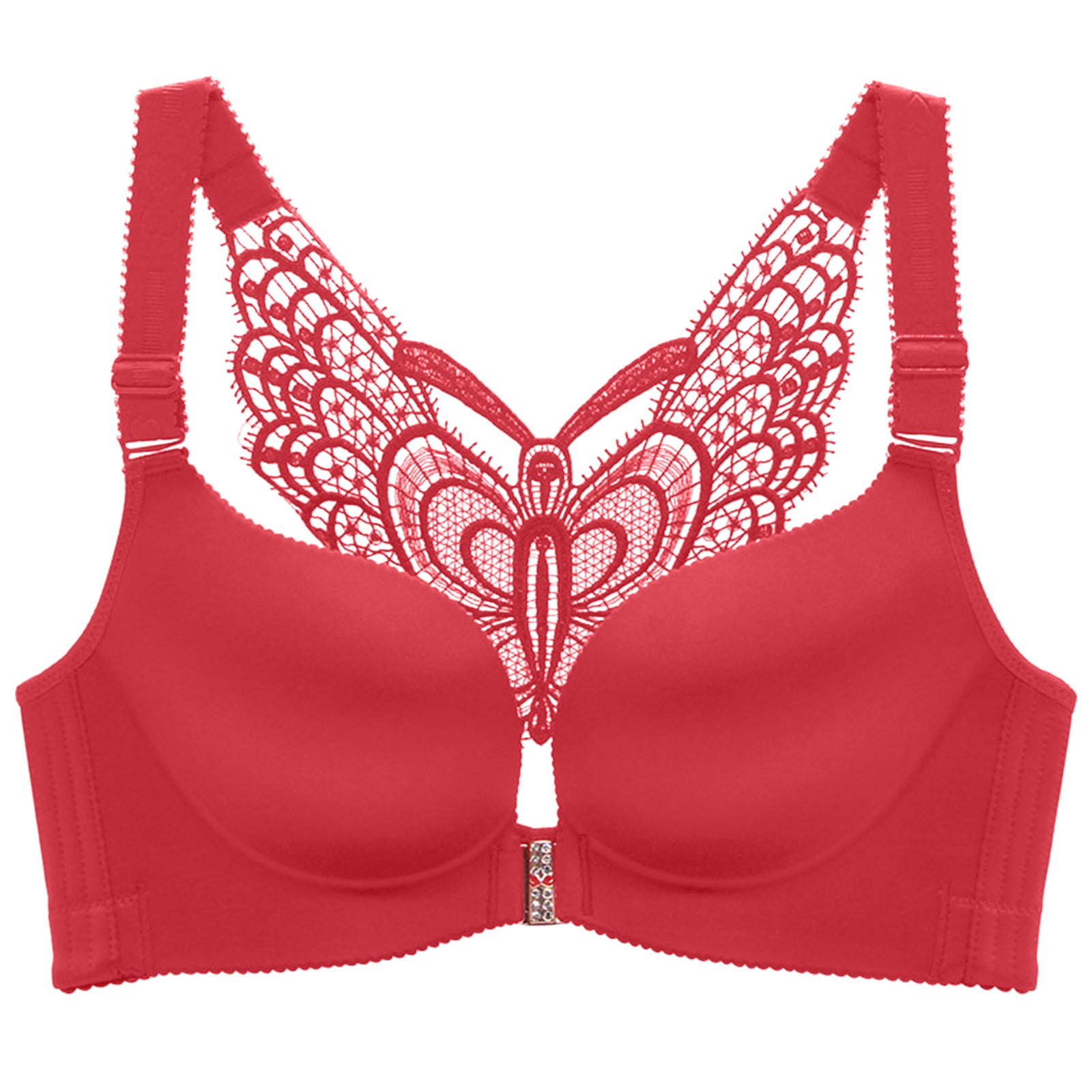 CAICJ98 Lingerie for Women Women's Microfiber Lace Underwire Plunge Bra ...
