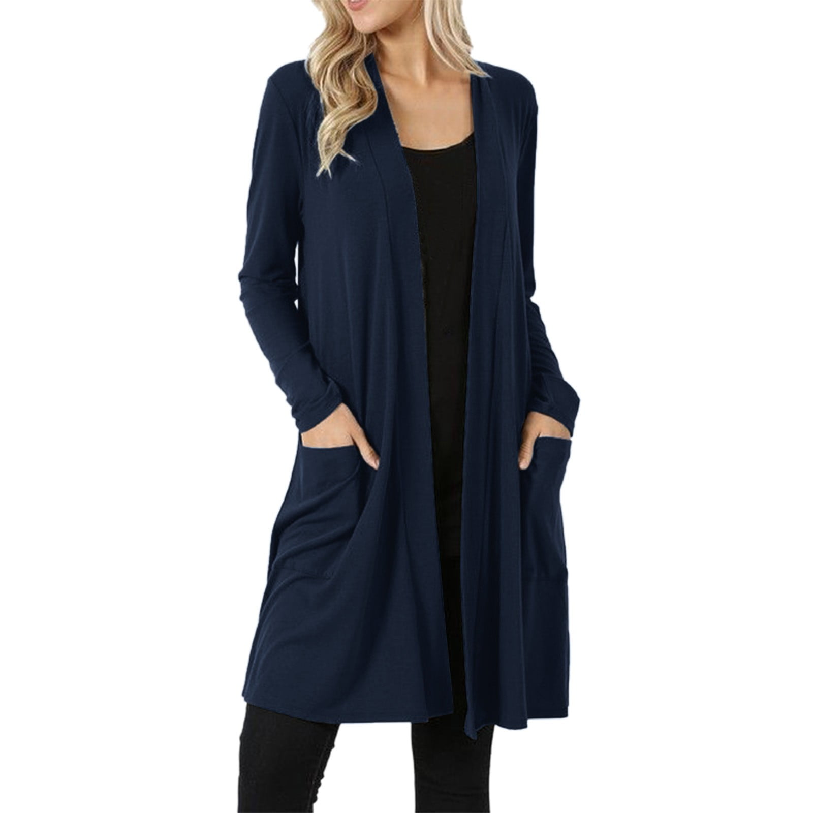 CAICJ98 Long Cardigans for Women Women's Open Front Leopard Knit ...