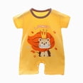 CAICJ98 Newborn & Baby Boy Cotton Short Sleeve Rompers, Graphic Prints ...