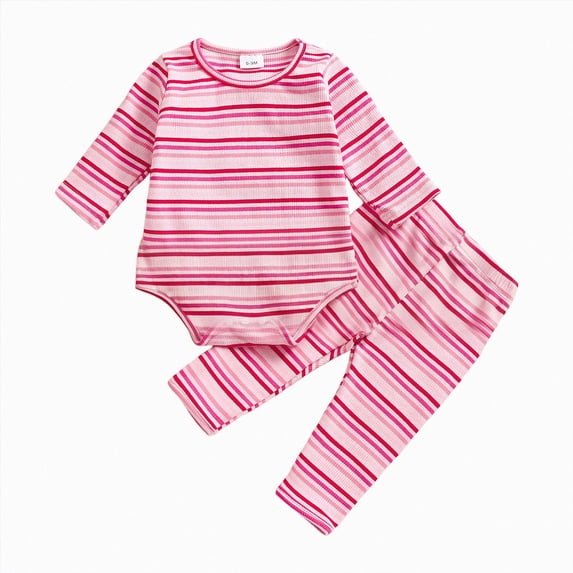 CAICJ98 Newborn Baby Boy Girl Clothes Fall Winter Outfits Ribbed ...