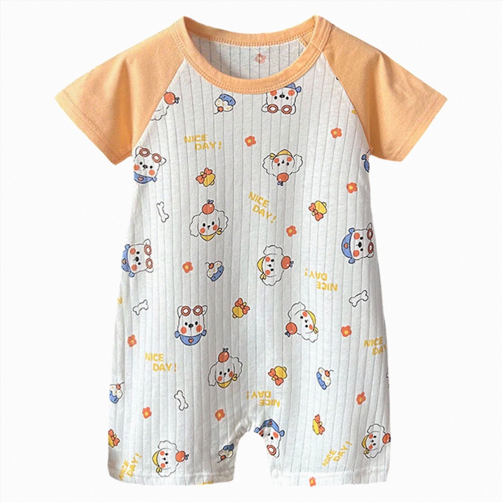 CAICJ98 Newborn Baby Boy Summer Clothes Mamas Boy Embroidery Jumpsuit ...