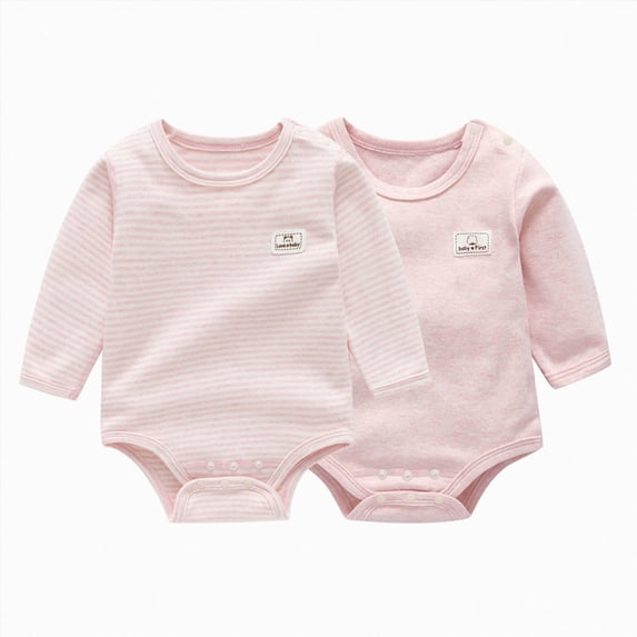 CAICJ98 Newborn Fall Outfit Baby Girl Long Sleeve Romper Waffle Knit ...