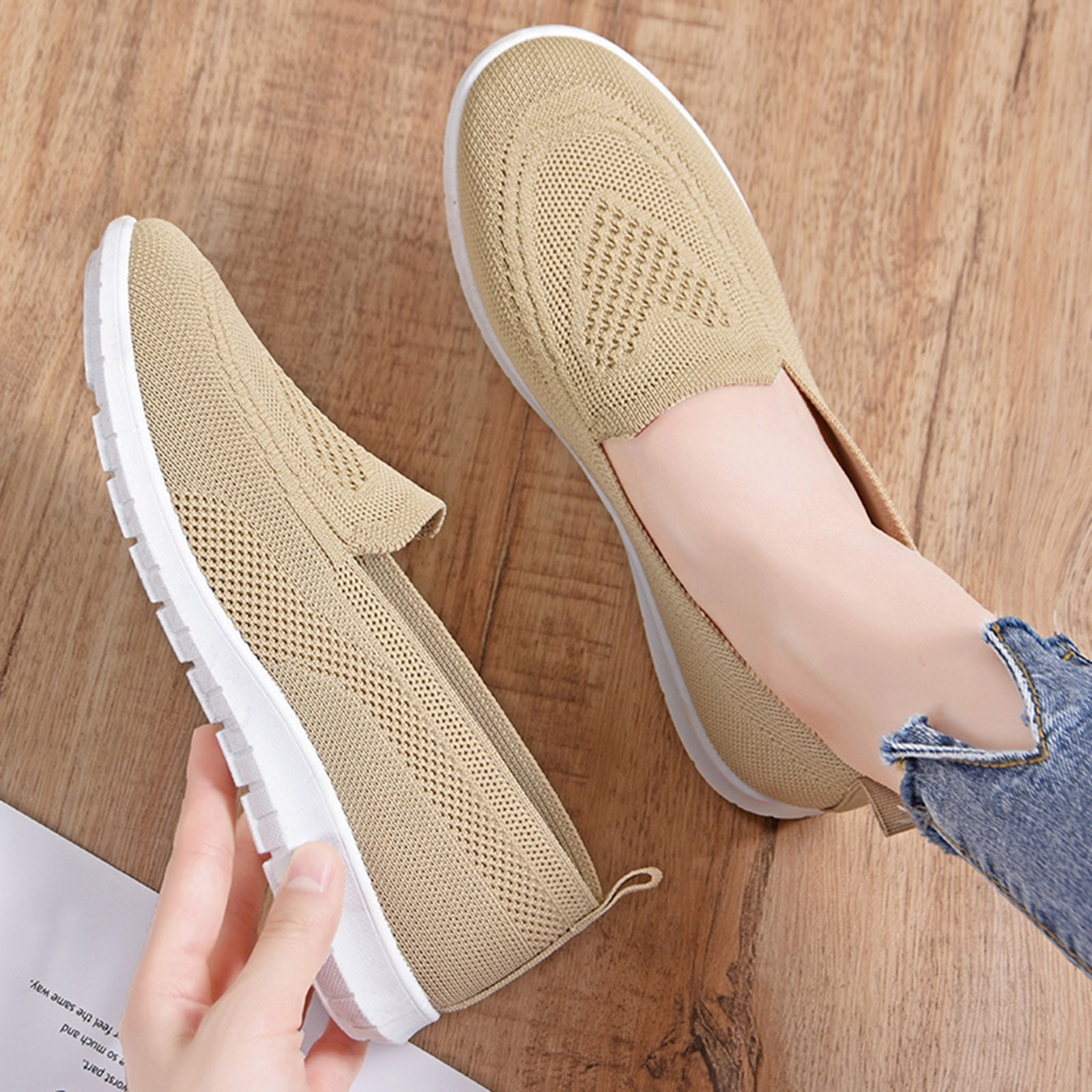 CAICJ98 Non Slip Shoes for Women Women's Lightweight Shoes - Breathable ...